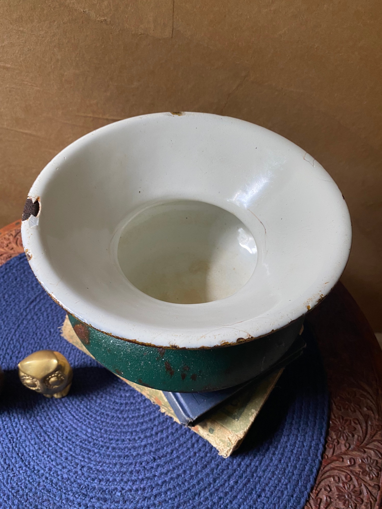 Vintage Cast Iron Spittoon - Etsy