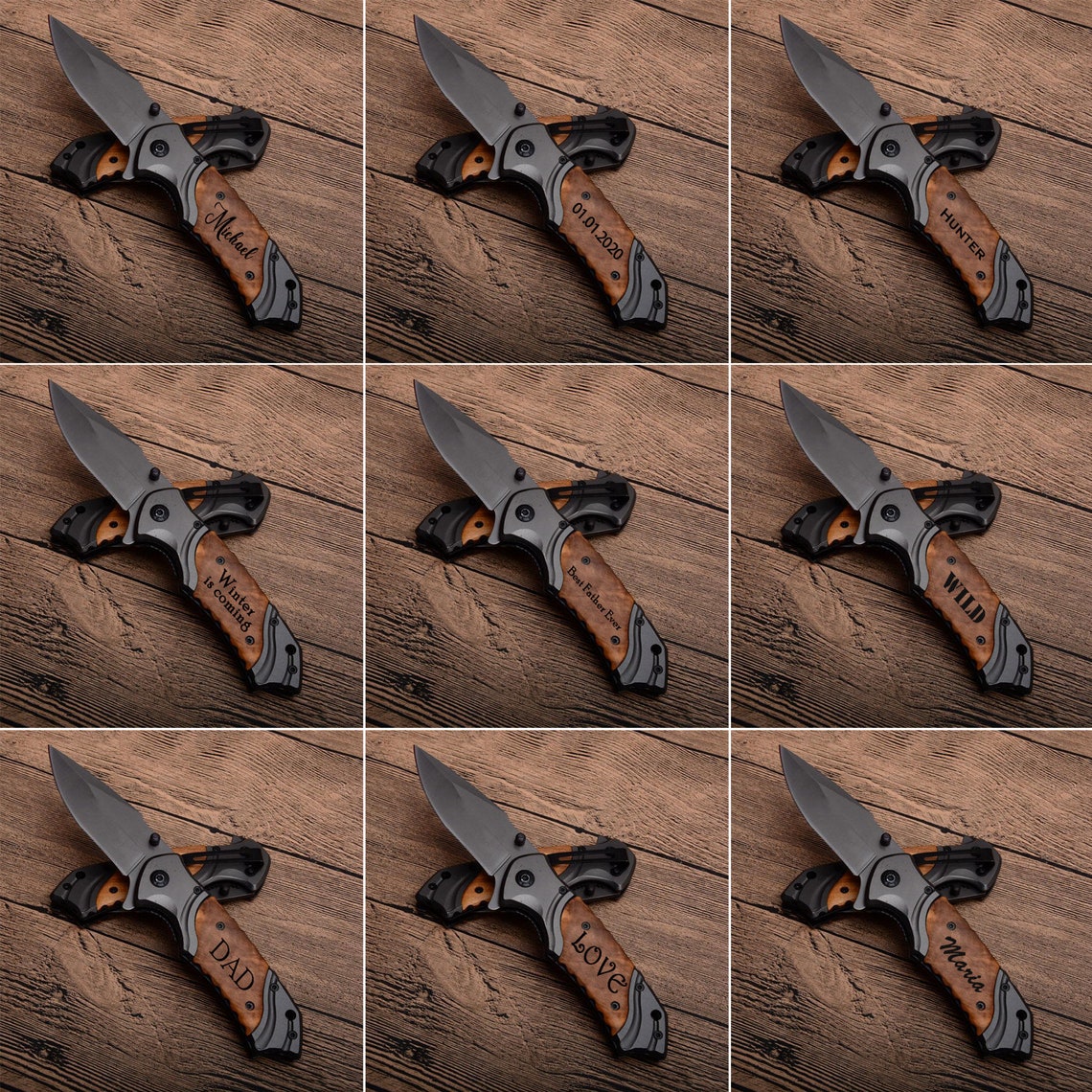 Personalized Gift Knives Handmade Mens Boyfriend Gift for Him - Etsy