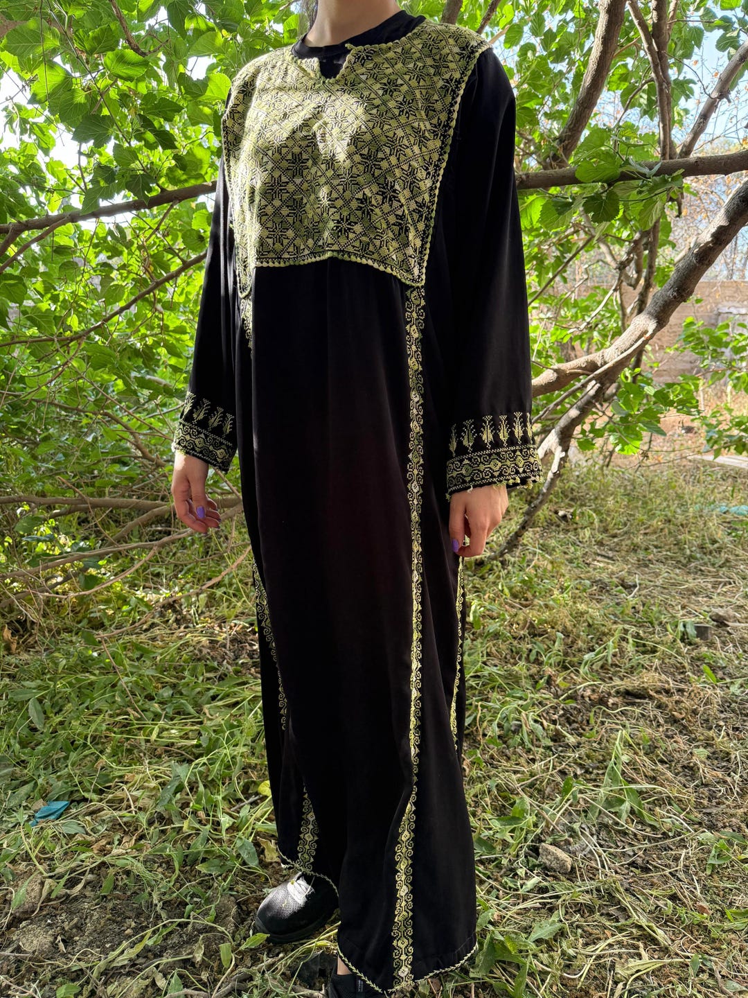 100% Handwoven Thobe Palestine - Embroidered Handmade Tatreez ...
