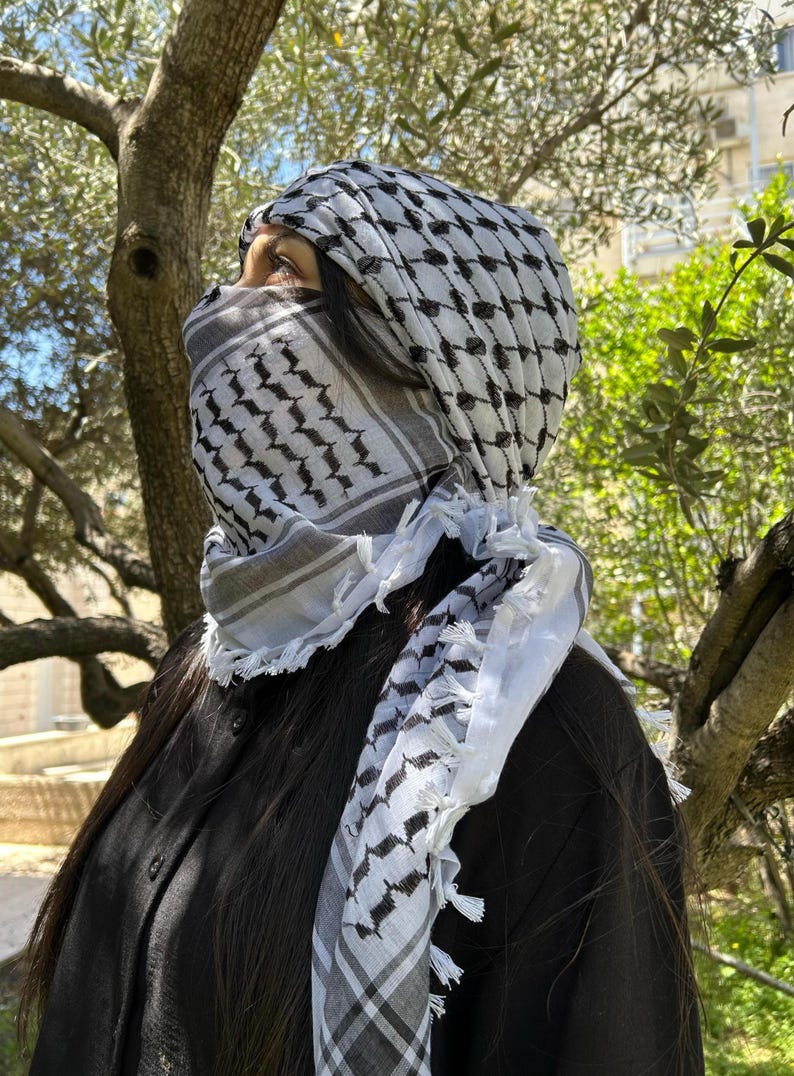 Original Palestinian Kufiya From Palestine - Classic Handmade Kuffeyeh ...