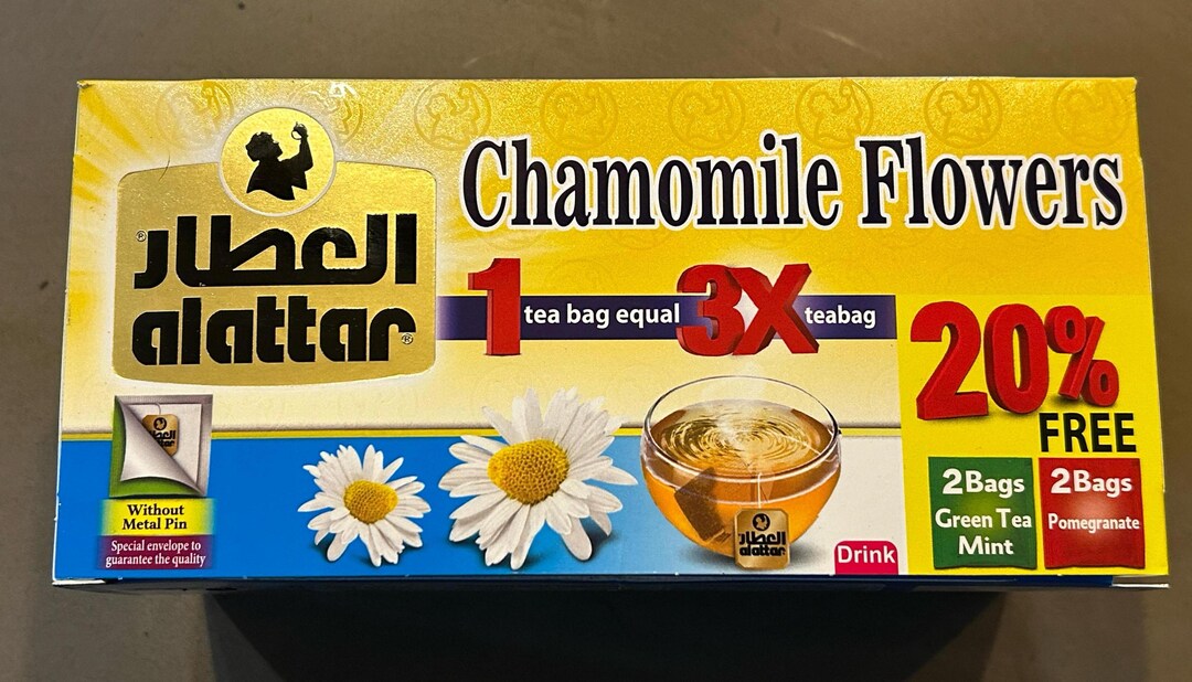 Chamomile Tea - 24 Bags of Natural Chamomile Flowers Zhourat Tea - With ...