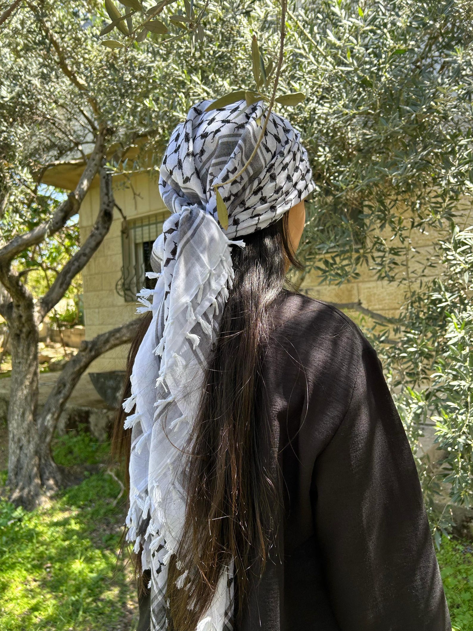 Original Palestinian Kufiya From Palestine - Classic Handmade Kuffeyeh ...