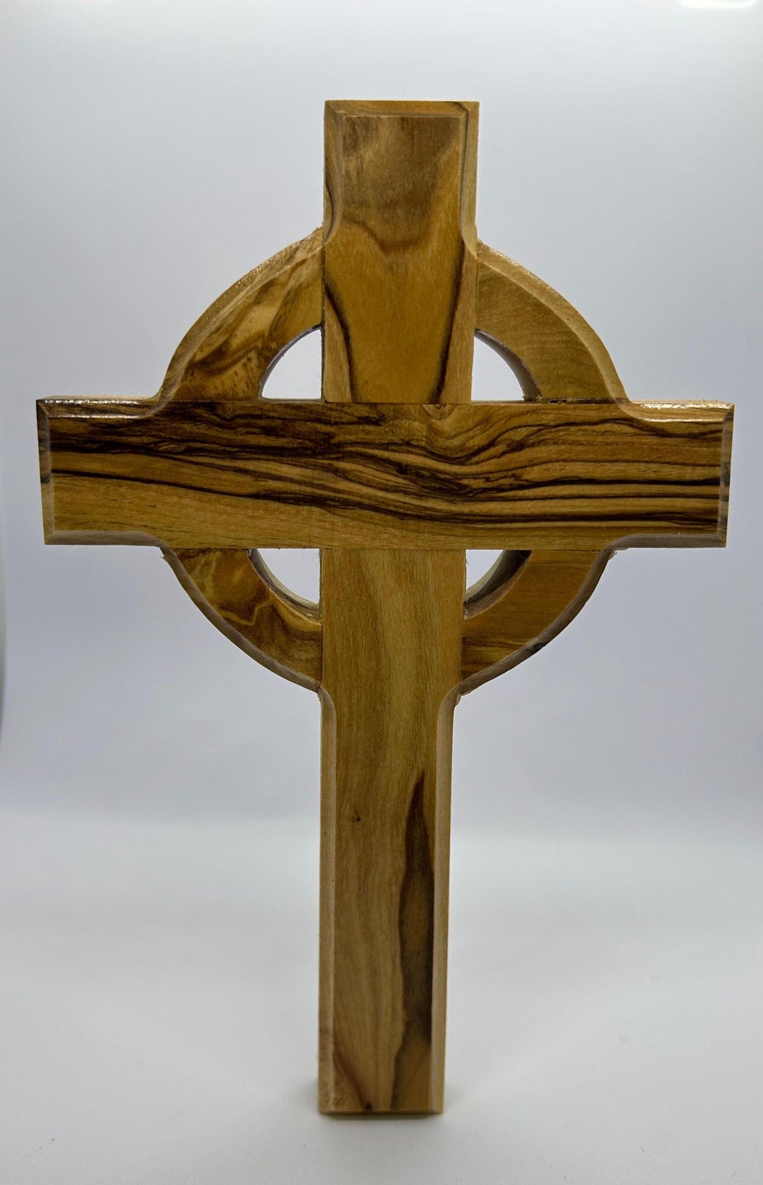 Cross - Olive Wood Holyland Celtic Cross Handmade Crucifix - Bible ...