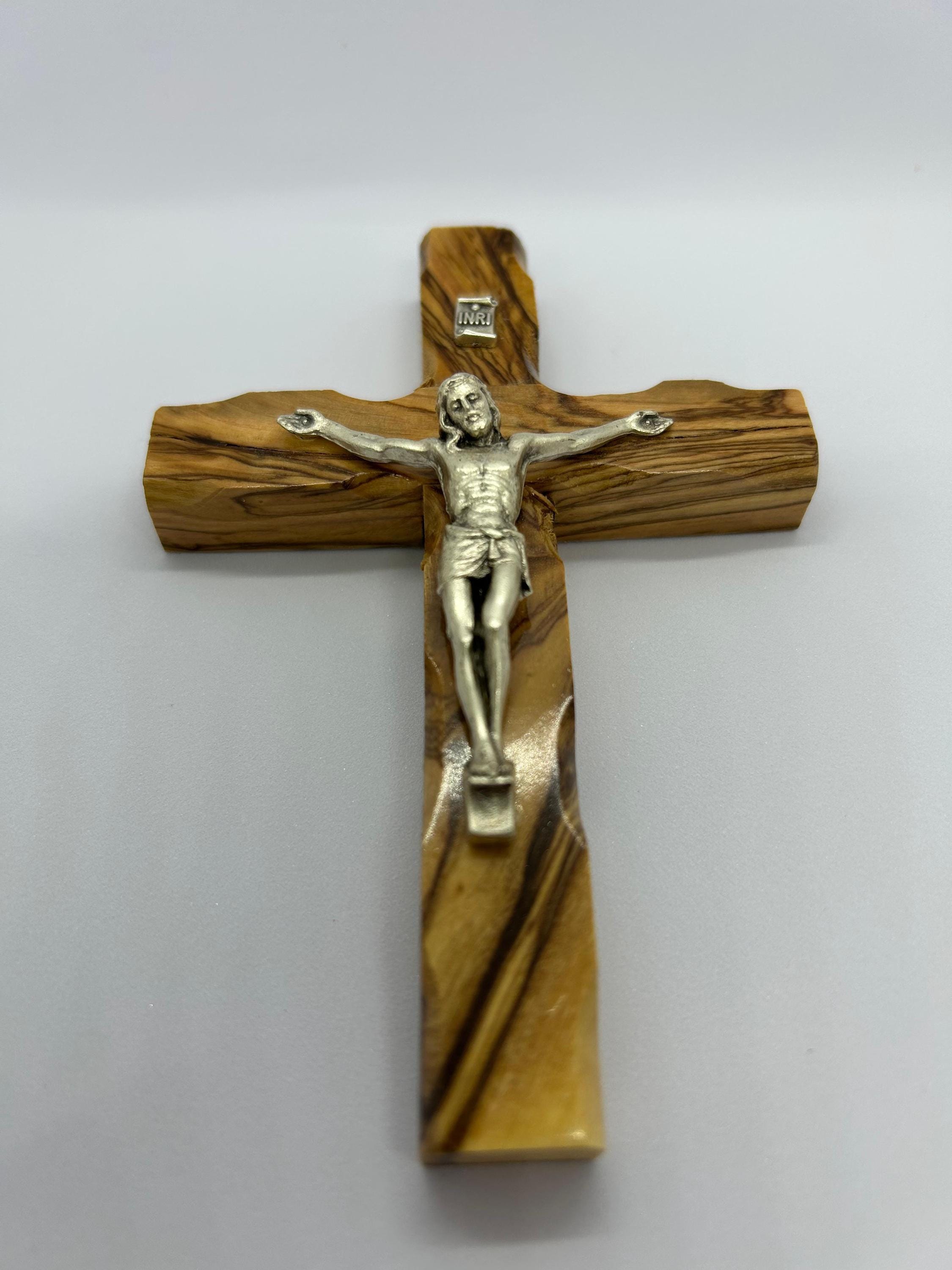 Cross - Olive Wood Jesus Cross Crucifix From Holyland - Blessing Gift ...