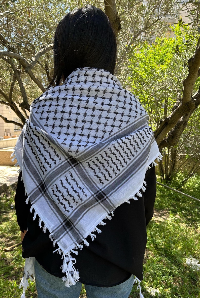 Original Palestinian Kufiya From Palestine - Classic Handmade Kuffeyeh ...