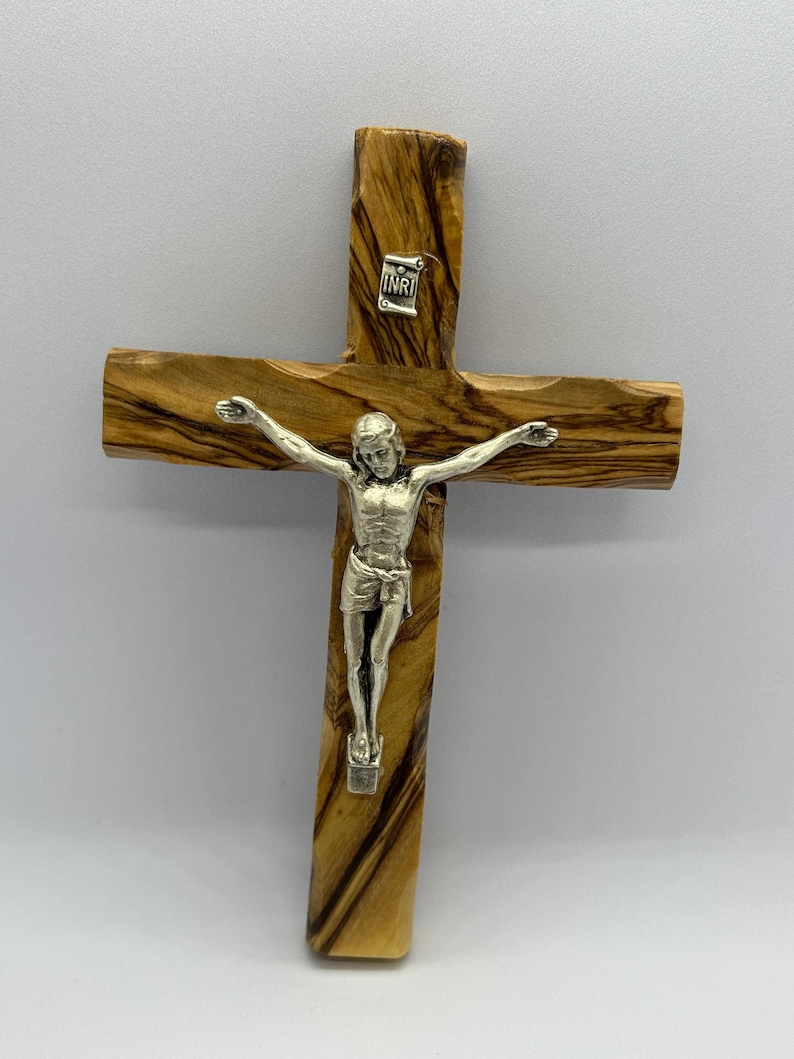 Cross - Olive Wood Jesus Cross Crucifix From Holyland - Blessing Gift ...