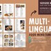Multilingual Menu Canva Food and Drink Menu Templates simple design ...