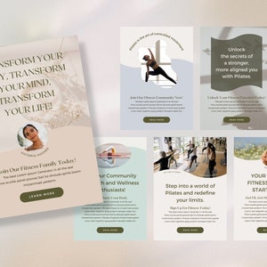 Canva Editable Email Templates: Yoga Marketing (digital Download) - Etsy