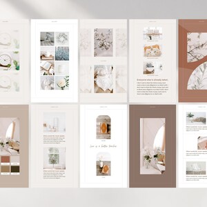 Instagram Template Canva Story Beige - Clean Minimum Engagement IG ...