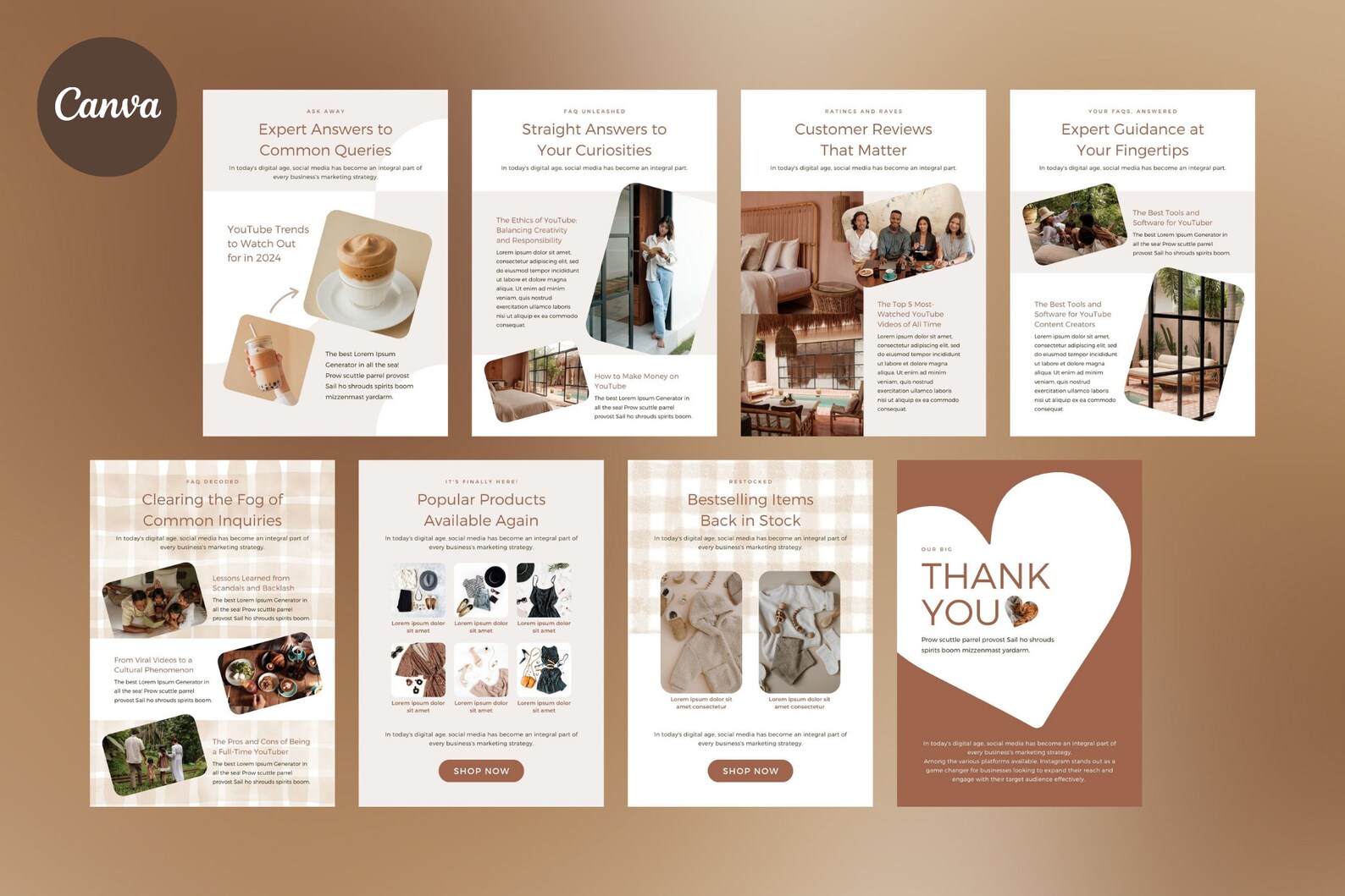 Canva Editable Email Templates Hand | Email Marketing | Product ...