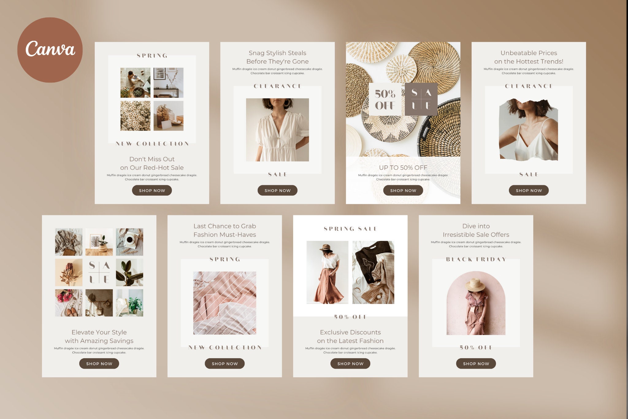 Canva Editable Email Templates Mocha Email Marketing Product Marketing ...