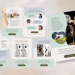 Canva Editable Email Templates: Yoga Marketing (digital Download) - Etsy