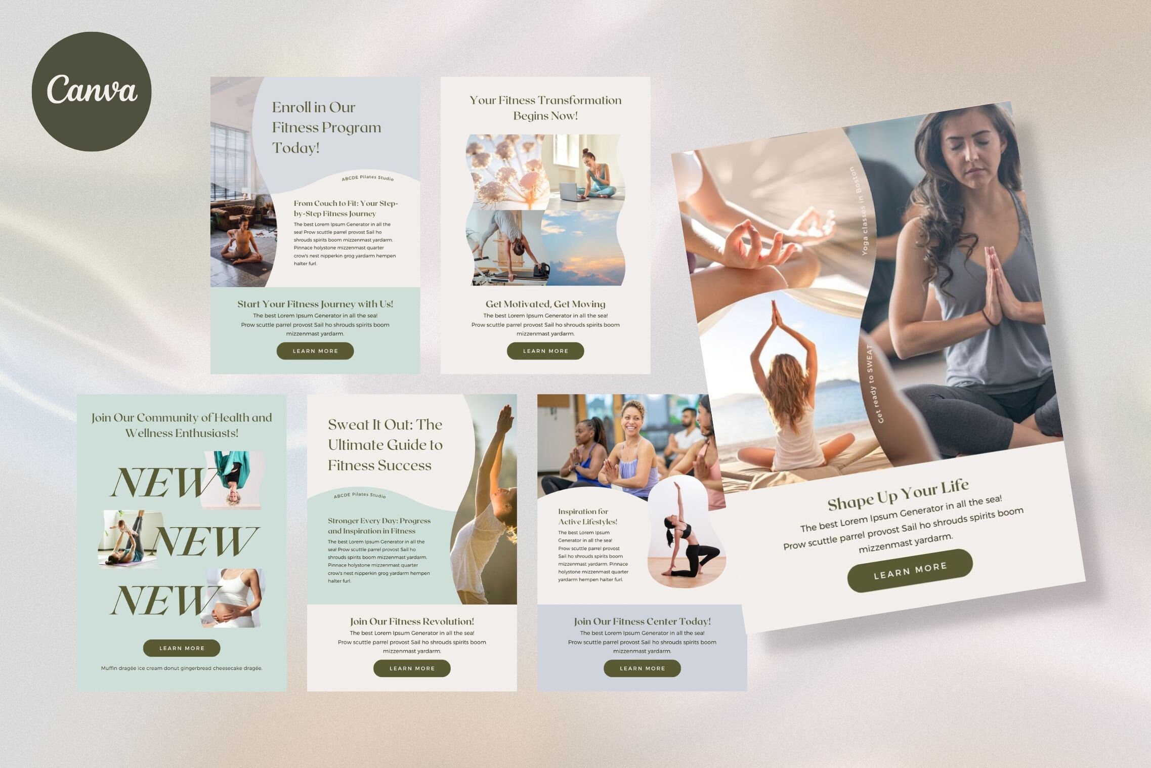 Canva Editable Email Templates: Yoga Marketing (digital Download) - Etsy
