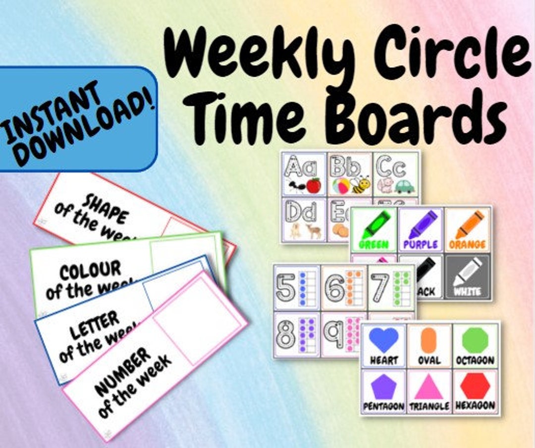 Weekly Circle Time Boards - Etsy