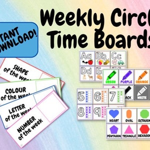 Weekly Circle Time Boards - Etsy