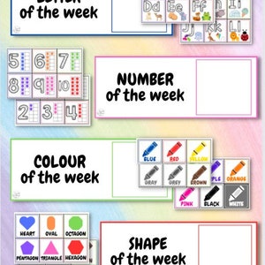 Weekly Circle Time Boards - Etsy