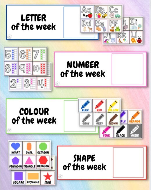 Weekly Circle Time Boards - Etsy