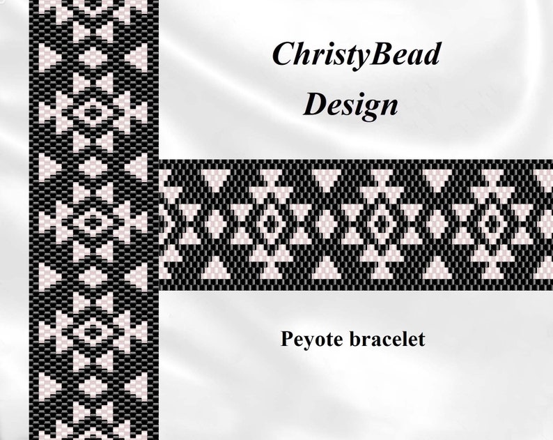 Aztec Triangle, Peyote Bracelet Pattern, Beaded Bracelet, Bead Pattern ...