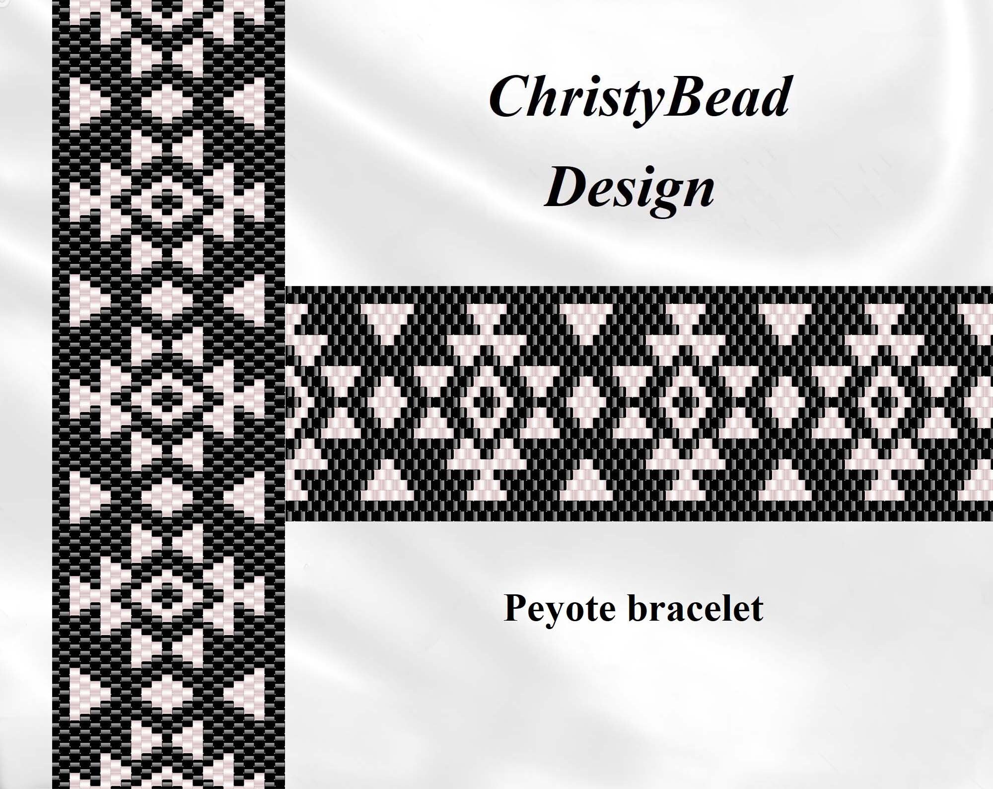 Aztec Triangle, Peyote Bracelet Pattern, Beaded Bracelet, Bead Pattern ...