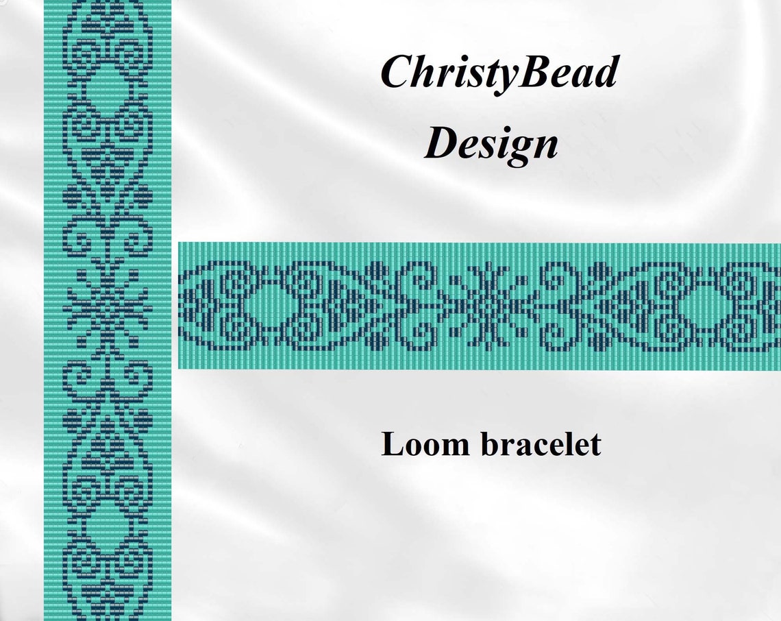 Bead Loom Bracelet Flower Pattern Loom Patterns for Beading | Etsy