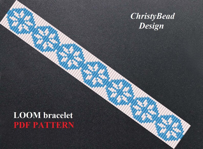 Christmas Bead Loom Bracelet Pattern Tree Reindeer Flower Pattern Loom ...