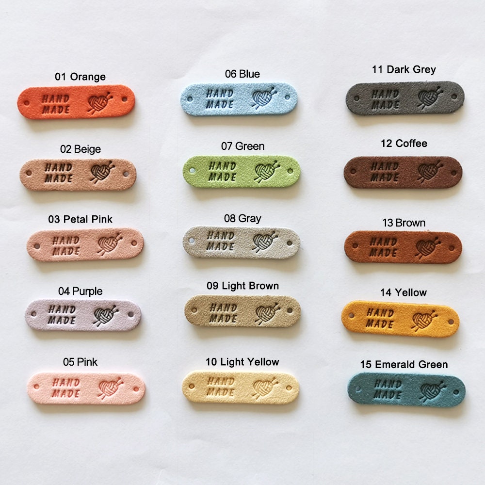 Handmade Tags, Handmade Product Labels, Microfiber Labels for Handmand ...