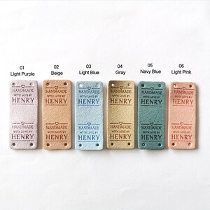 Personalised 48x20mm Rectangle Sewing Labels, Custom Microfiber ...