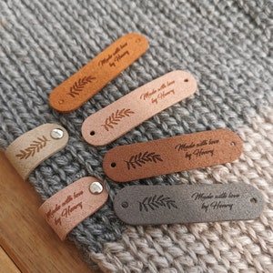 Custom Crochet Labels, Tag for Handmade Item, Custom Knitting Label ...