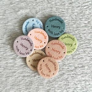 Personalised Crochet Tags, Crochet Tag Custom, Fabric Label for ...