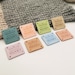 Personalised Square Tags, Handmade Tags, Custom Crochet Tags, Fabric ...