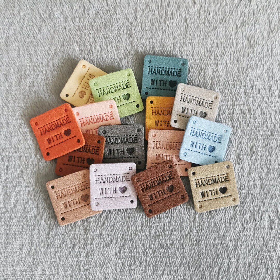 Handmade Tags, Handmade Product Labels, Microfiber Labels for Handmand ...