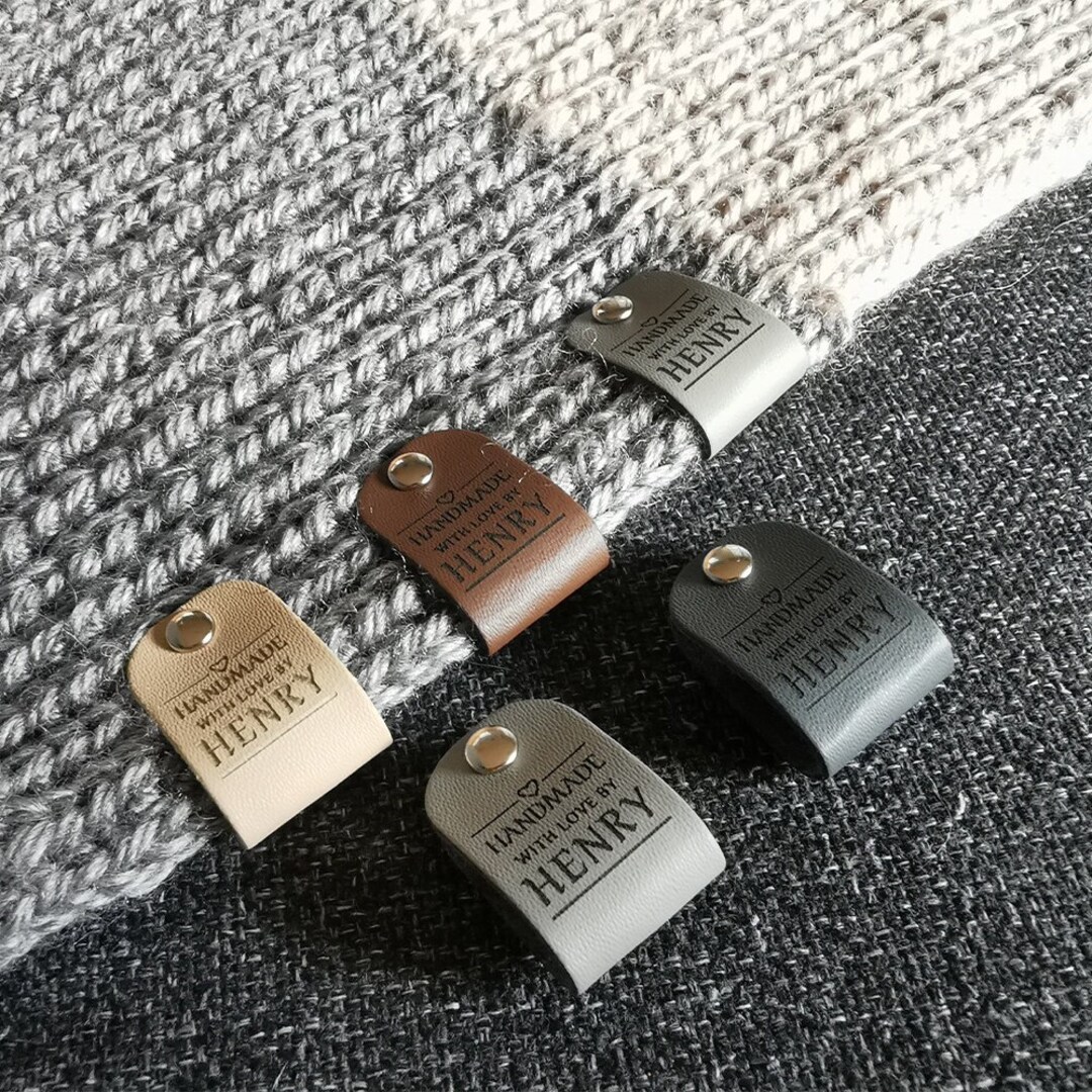 Custom Leather Labels, Labels for Handmade Items, Personalised Leather ...