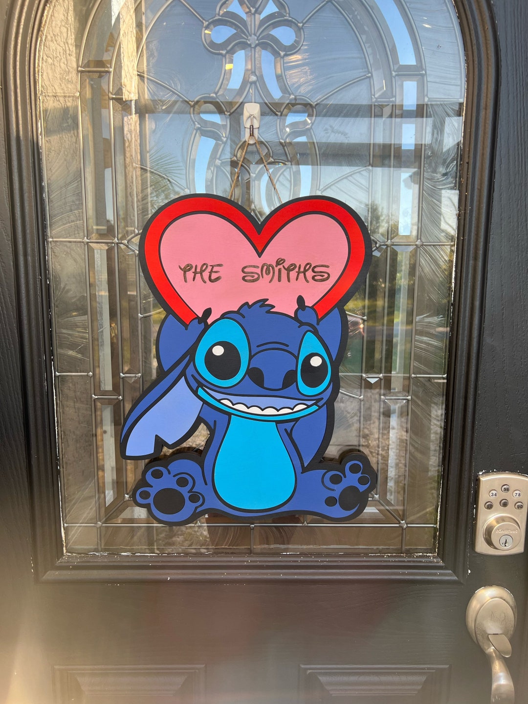 Personalized Custom Lilo and Stitch, V-day Door Decor, Disney Lilo and ...