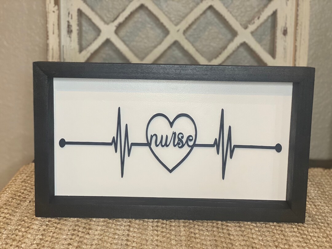 3D Farmhouse Nurse Wooden Signnurse Decornursing Decor ...