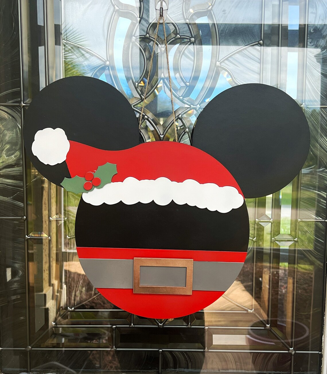 Christmas Mickey Mouse Inspired Custom 3D Door Hanger - Etsy
