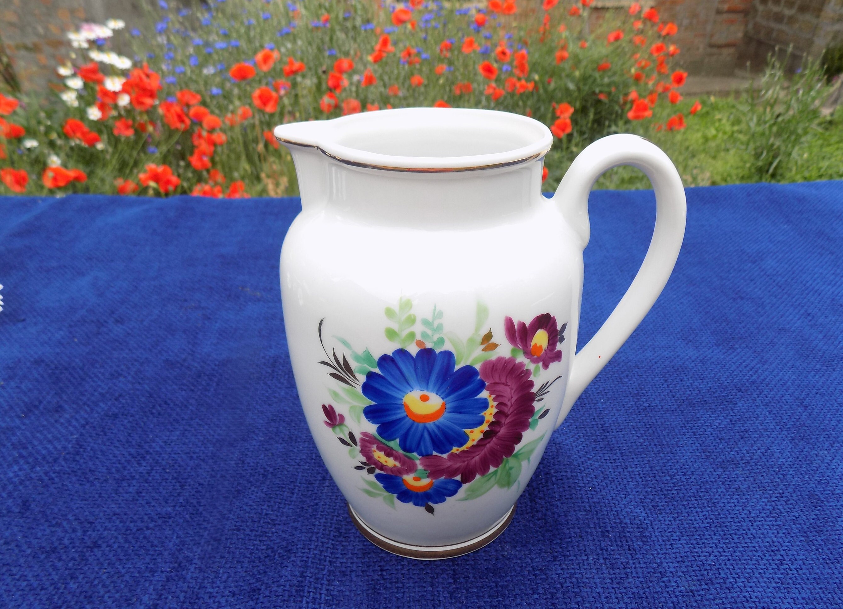 Porcelain jug for drinks. Exquisite Milk Jug. Artistic | Etsy