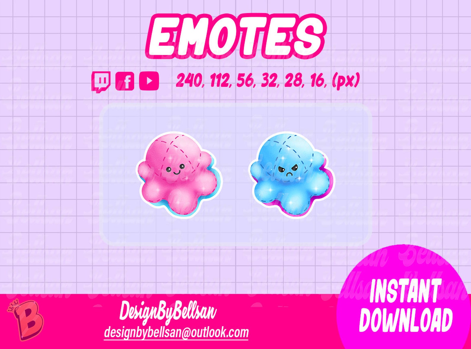 Twitch Emote OCTOPUS - Etsy