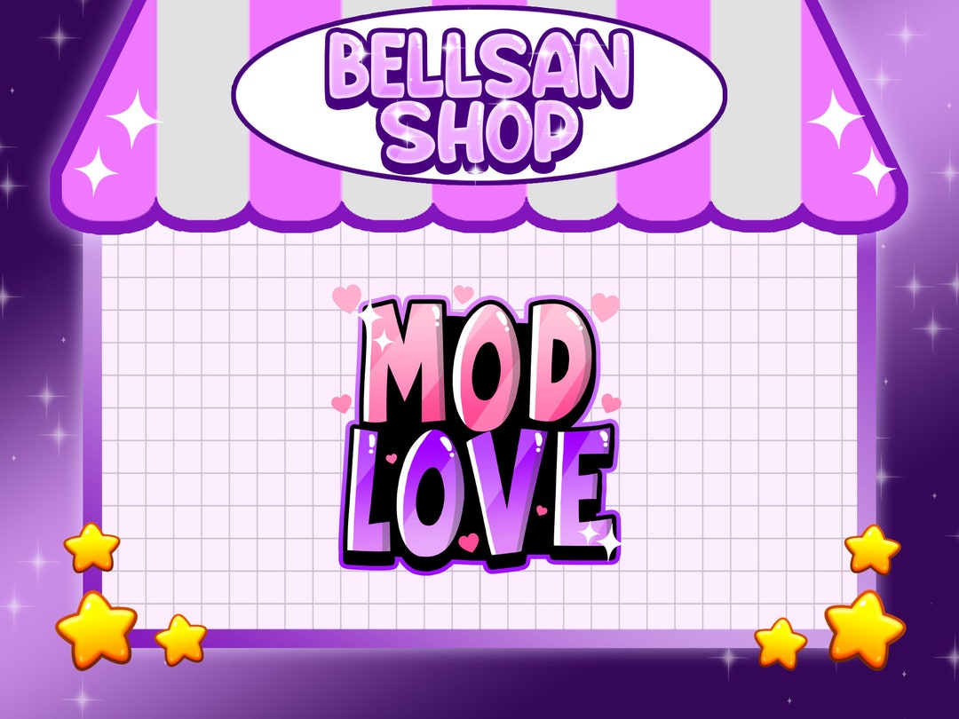 Twitch Emote- MOD LOVE - Etsy