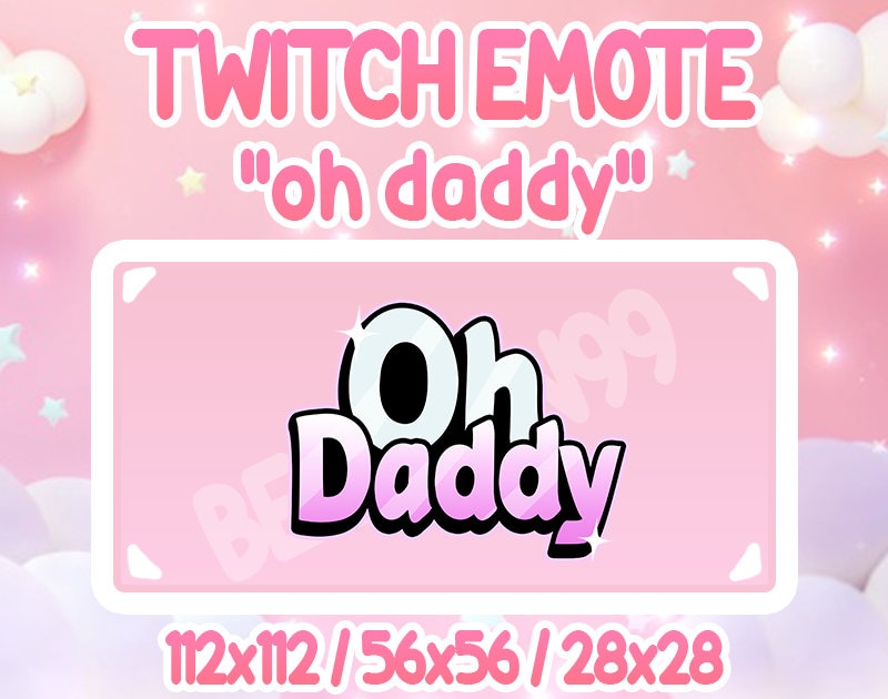 Twitch Emote oh daddy | Etsy