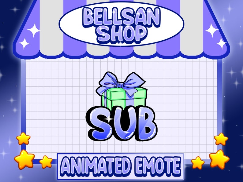ANIMATED / STATIC EMOTE / Gifted Sub, Animated Sub Emote, Sub Emote ...