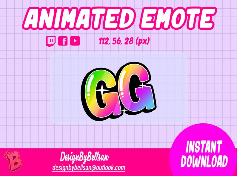 ANIMATED EMOTE GG | Etsy
