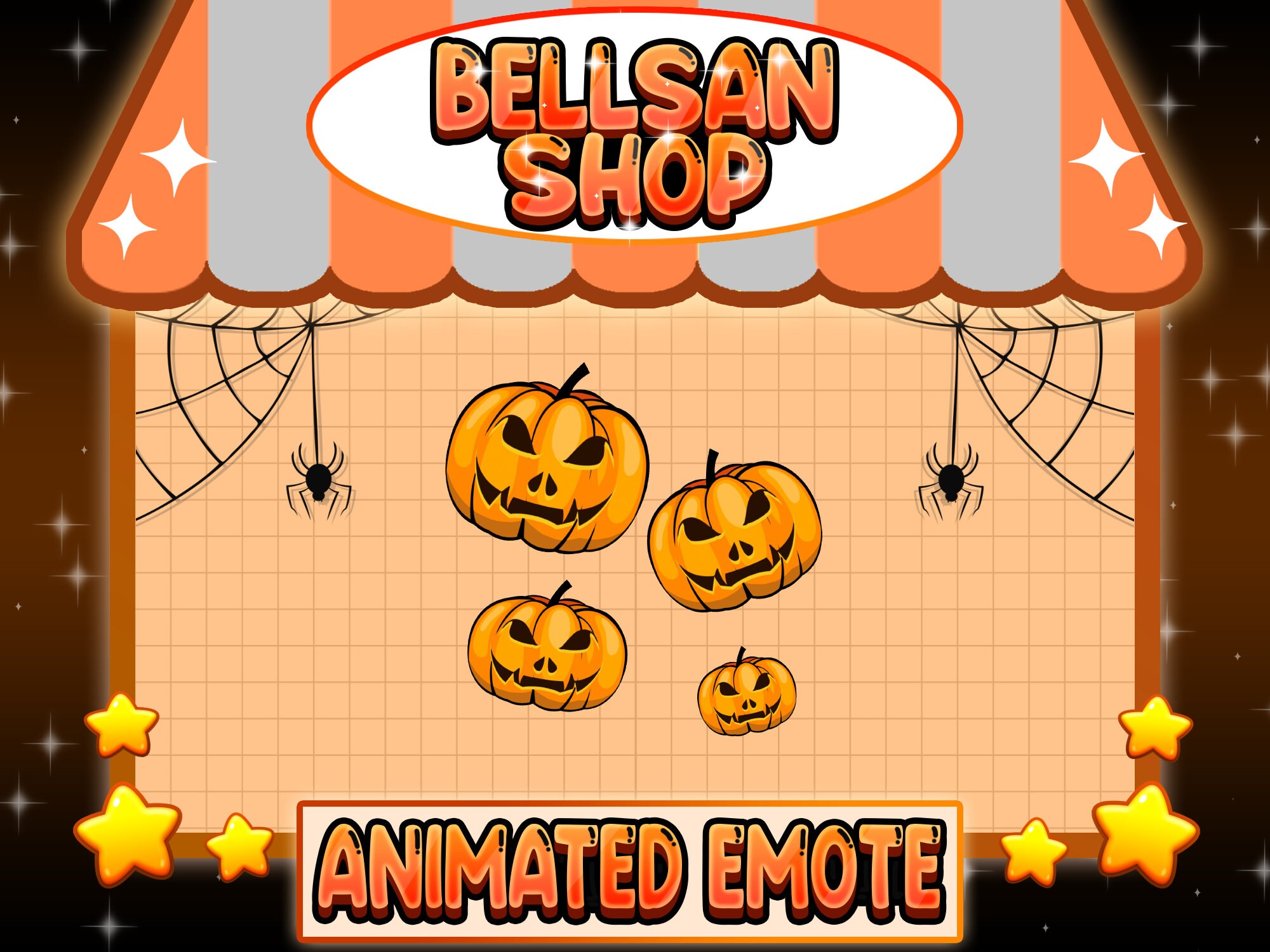 Animated Emote / Pumpkins Falling / Orange / Twitch / Discord - Etsy