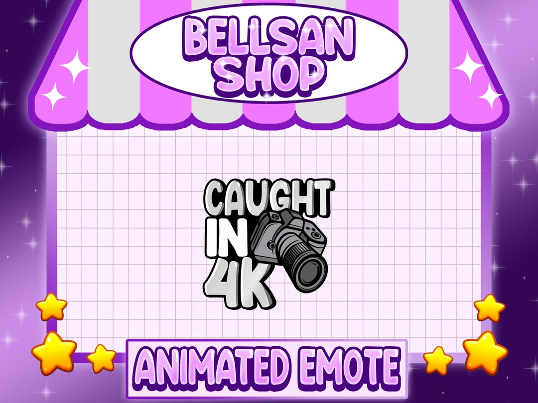 Animated Twitch Emote Caught in 4K | Animated Emote | Text Emotes ...