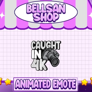 Animated Twitch Emote: Caught in 4K (digital Download) - Etsy