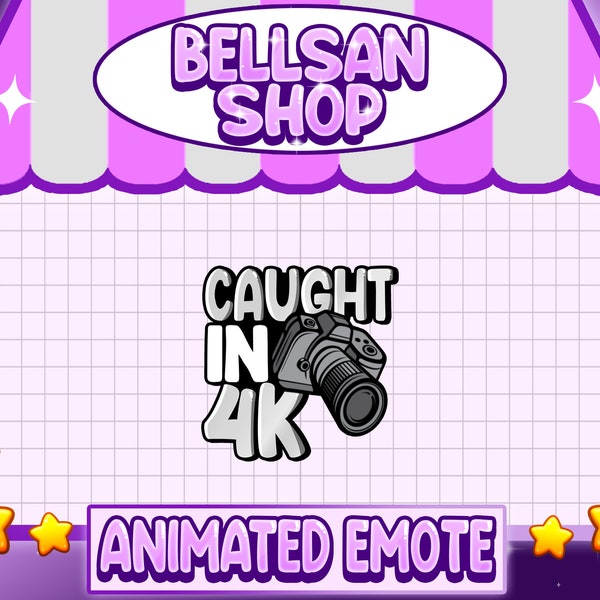 Caught in 4k Emote Twitch - Etsy