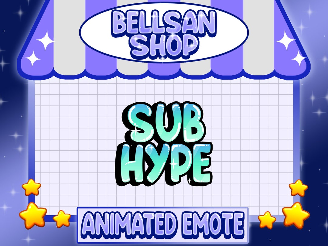 ANIMATED + STATIC EMOTE | Sub Hype, Animated Sub Hype Emote, Sub Hype ...