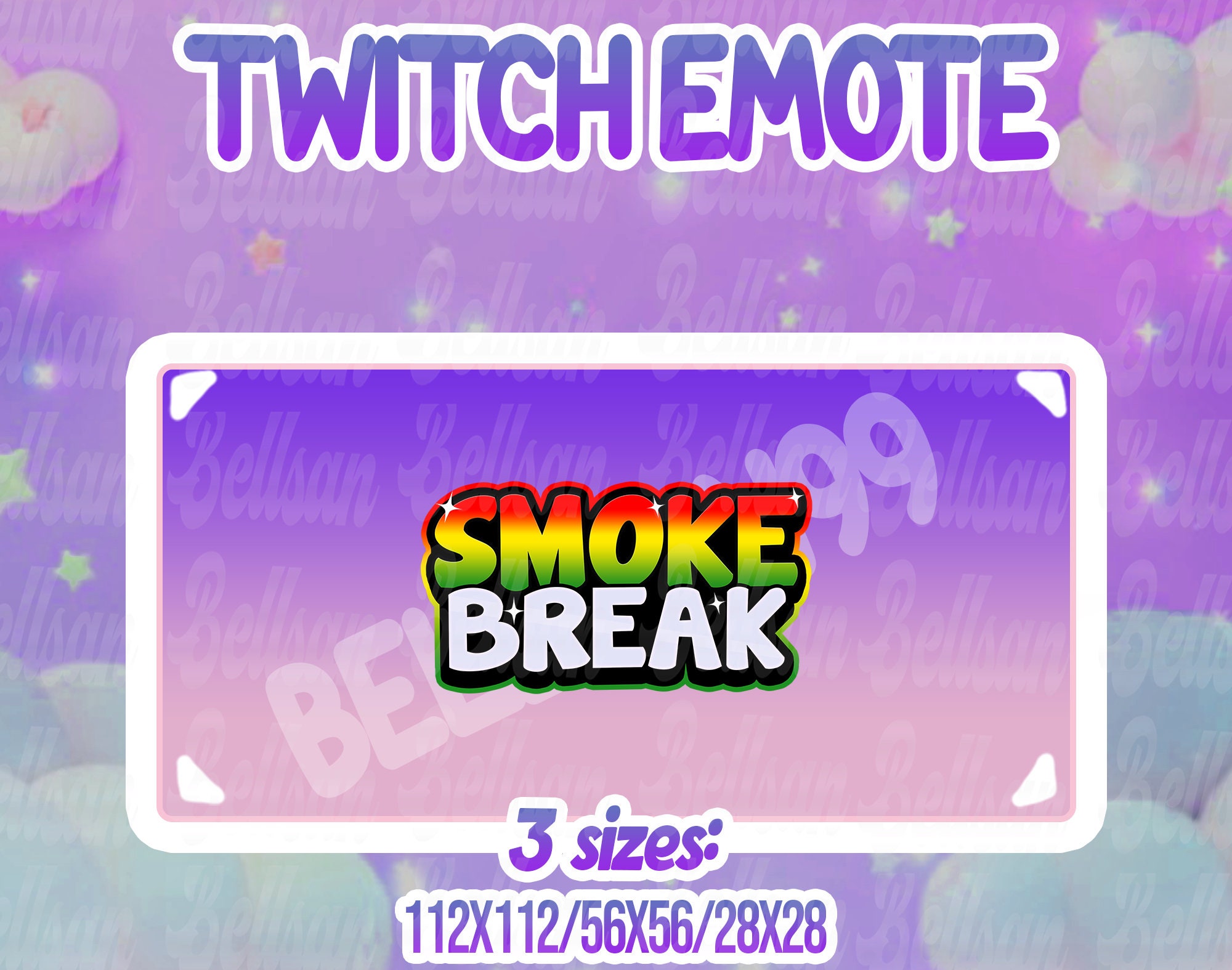 Twitch Emote Smoke Break | Etsy