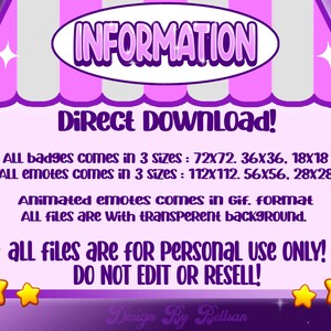 ANIMATED EMOTE UWU / Purple Uwu / Kawaii / Purple Hearts Emote / Kawaii ...