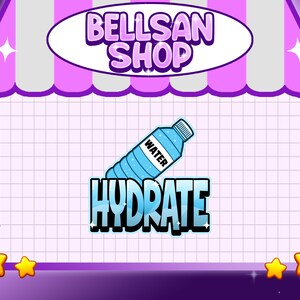 TWITCH EMOTE - HYDRATE - Etsy