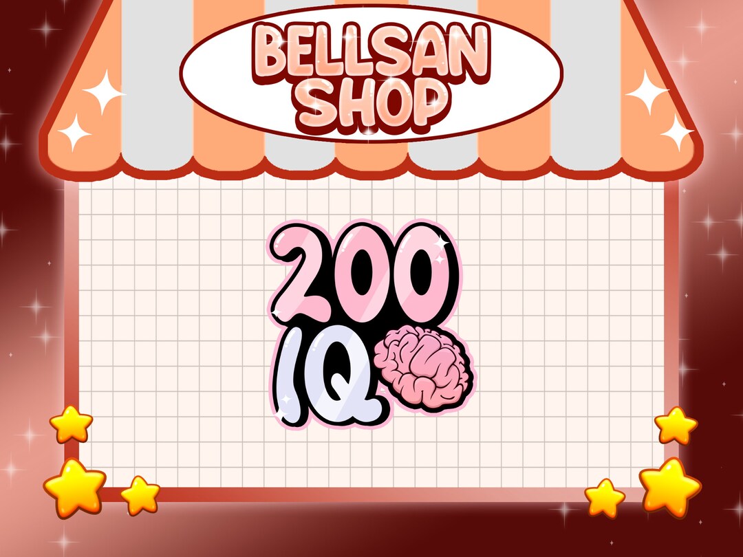 Twitch Emote 200 Iq | Smart Emote | Discord Emote | Iq Emote | Sub ...